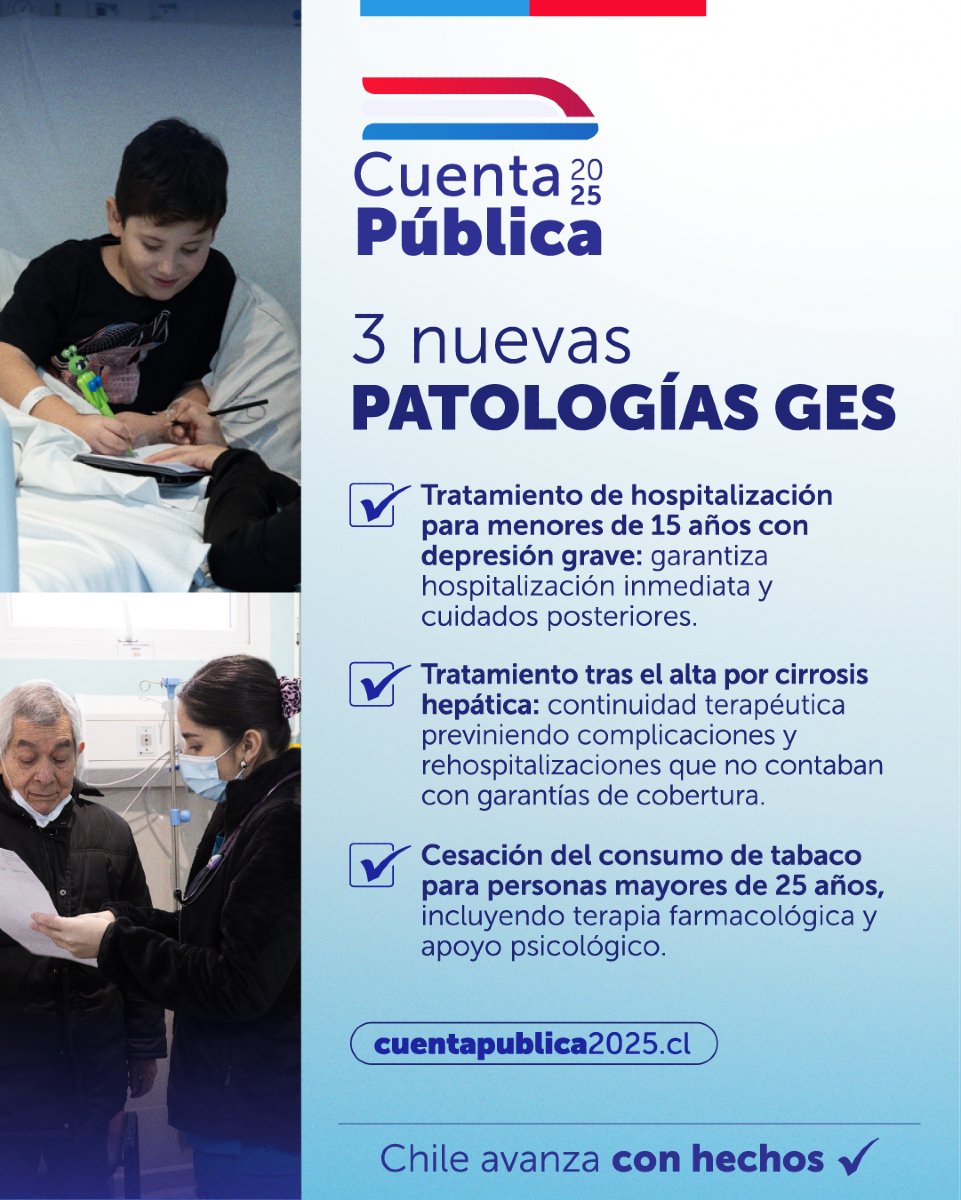 Anuncian fortalecimiento de la canasta GES e incorporación del tratamiento para dejar de fumar ...