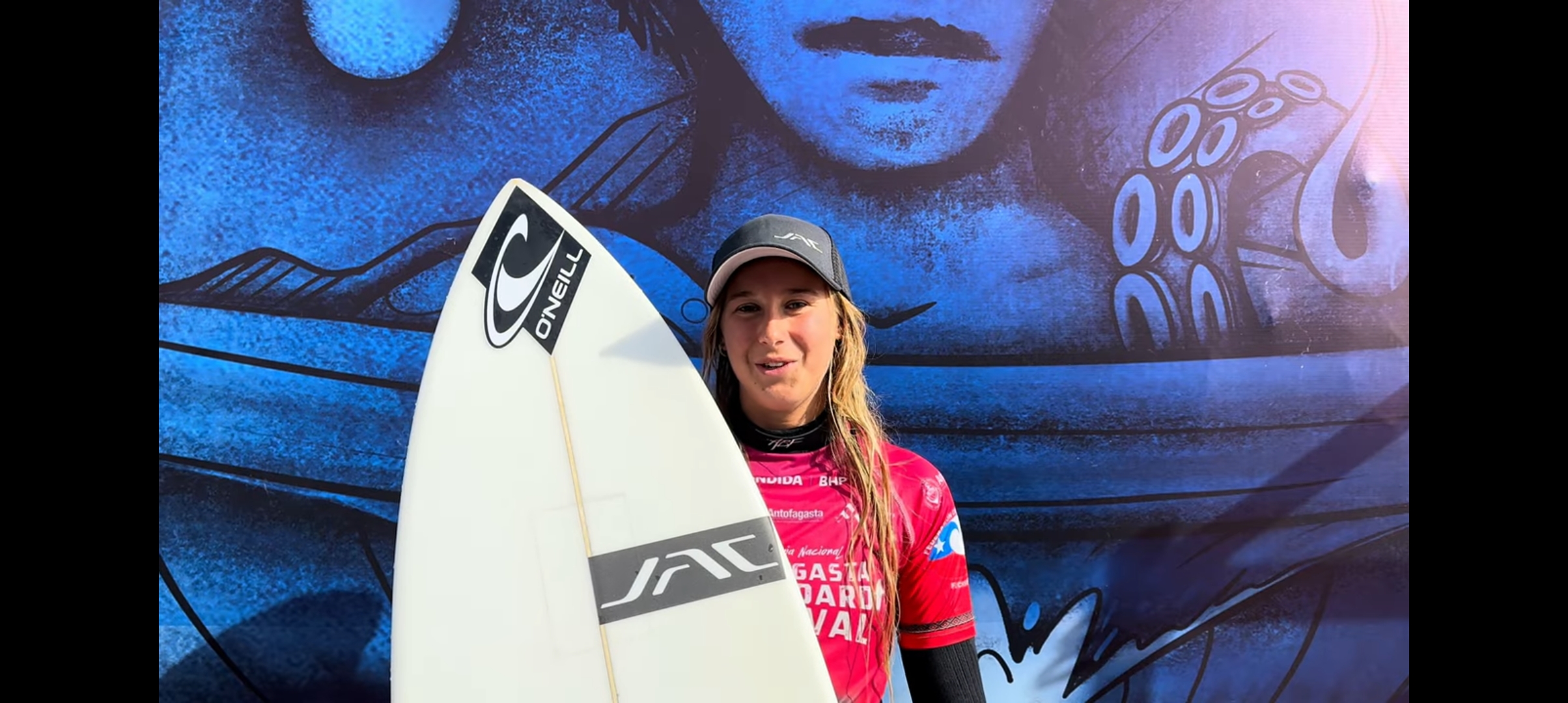 Surfista chilena Estela López Cross del Team JAC se alza con título de ...